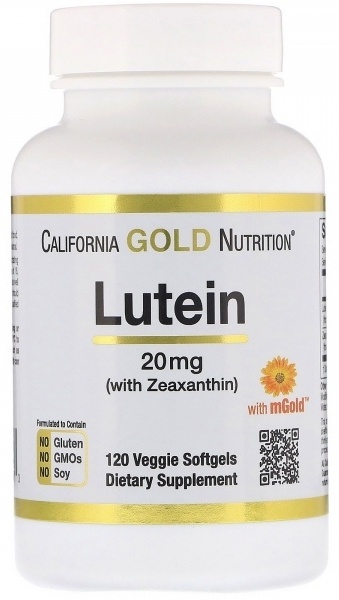 Купить California Gold Nutrition Лютеин 20мг капсулы 120 шт в Алматы ...