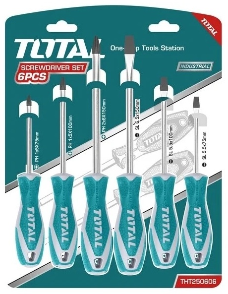 Купить Total набор отверток THT250606, 6 шт. в Алматы – Магазин на Kaspi.kz