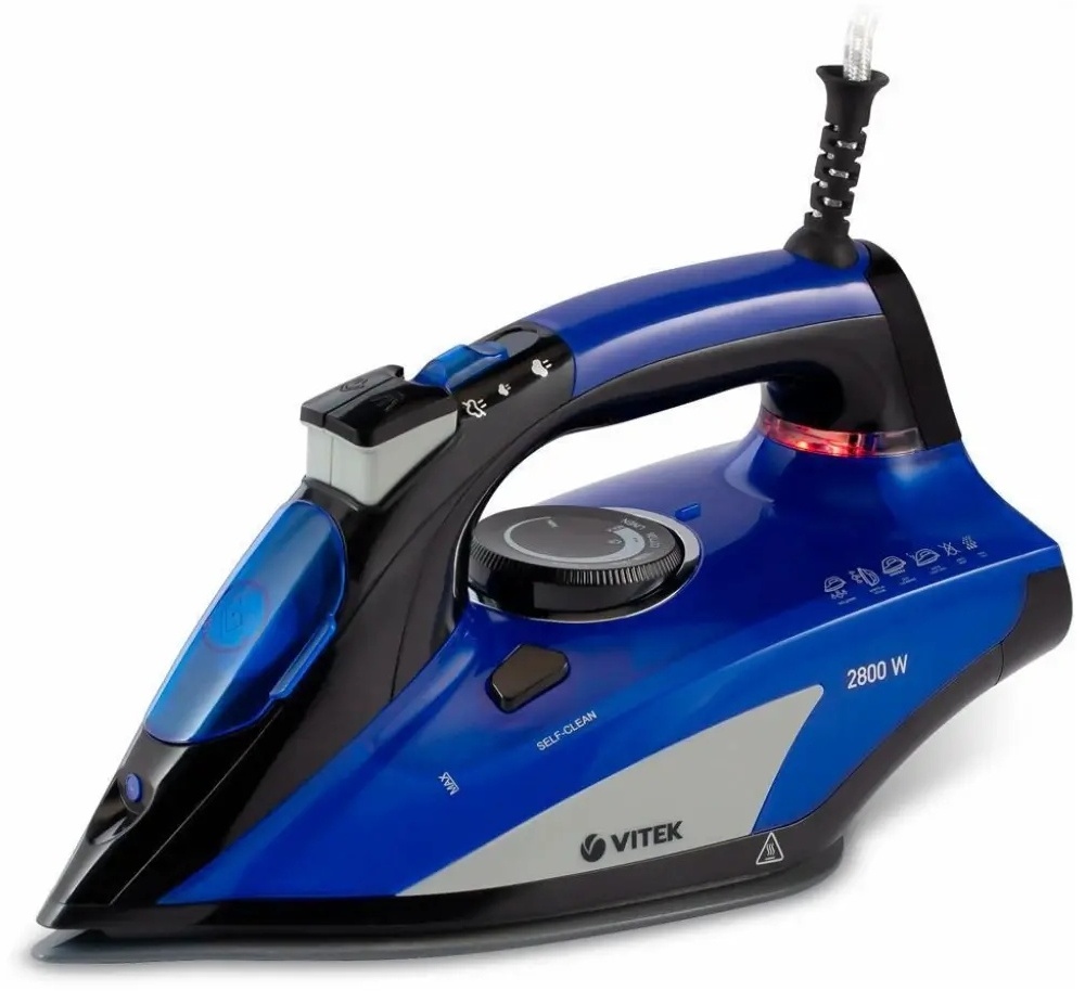 Купить Утюг Vitek VT-1268 синий в Алматы – Магазин на Kaspi.kz
