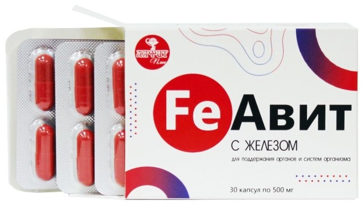 Купить Алфит Плюс FeАвит с железом капсулы 30 шт в Алматы – Магазин на ...