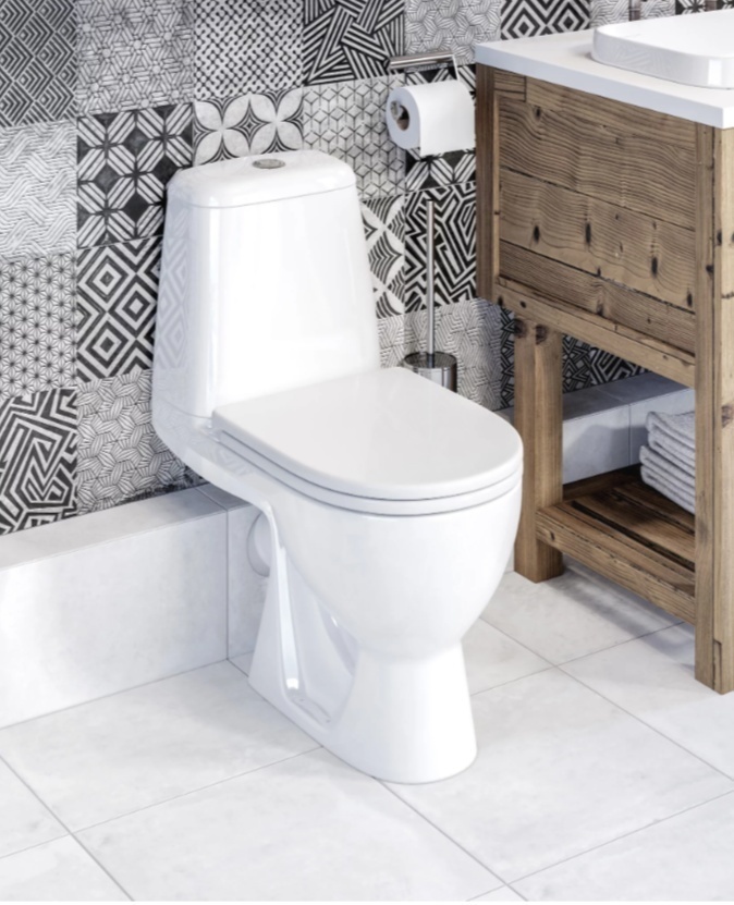 Купить Sanita Luxe унитаз-компакт Max Comfort Белый S1, санфарфор в ...