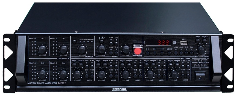 Купить Аудиоусилитель DSPPA MP912 черный в Алматы – Магазин на Kaspi.kz