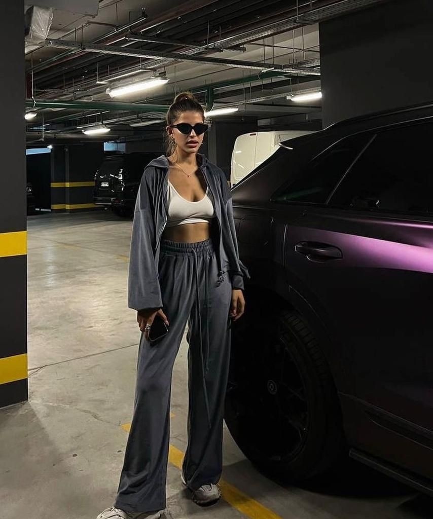 Купить Спортивный костюм Fashion 499761 серый универсальный в Алматы