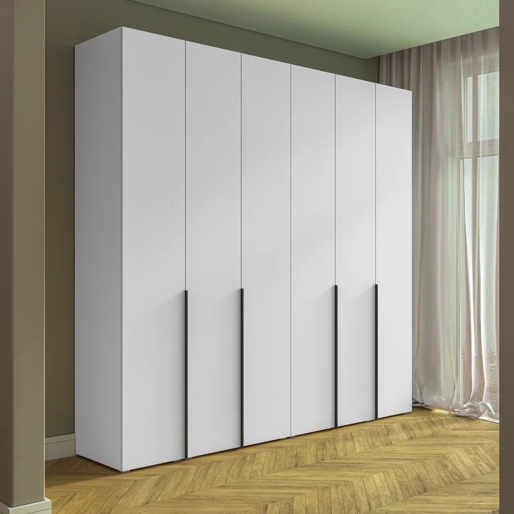 Купить Распашной шкаф Mebels Kz Орландо 6ДП 240x230х50 9 см белый в