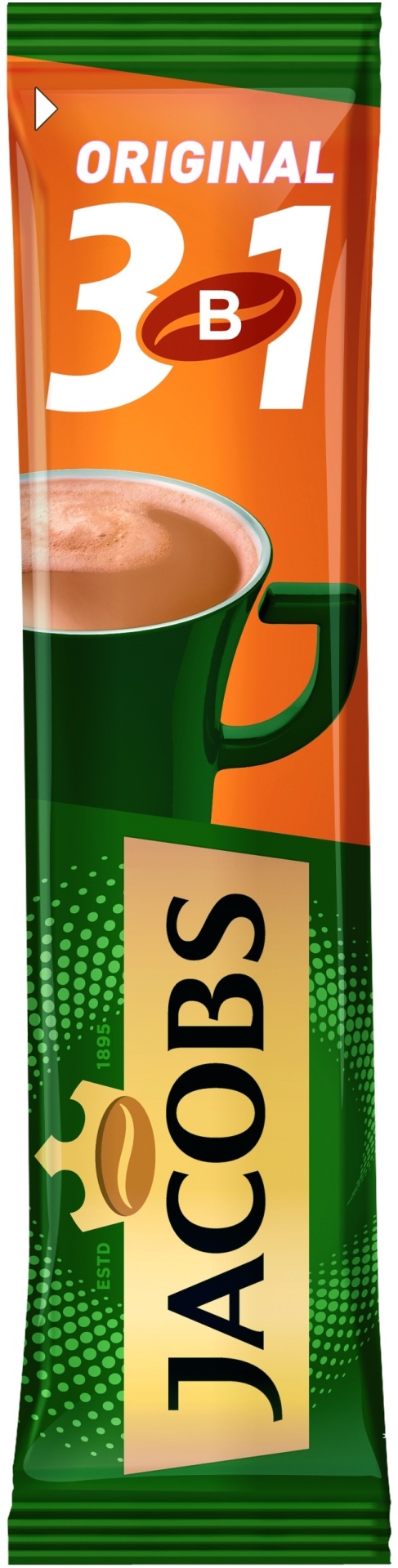 Купить Кофе растворимый Jacobs Original 3 в 1 порошковый 12 г в Алматы – Магазин на Kaspi.kz