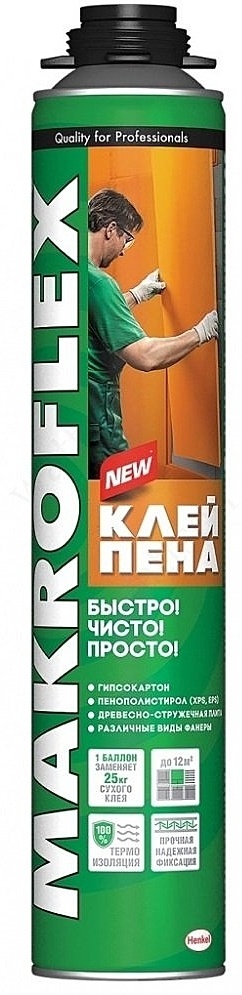 Купить Клей-пена Makroflex строительная проф. 850мл850 в кредит в ...
