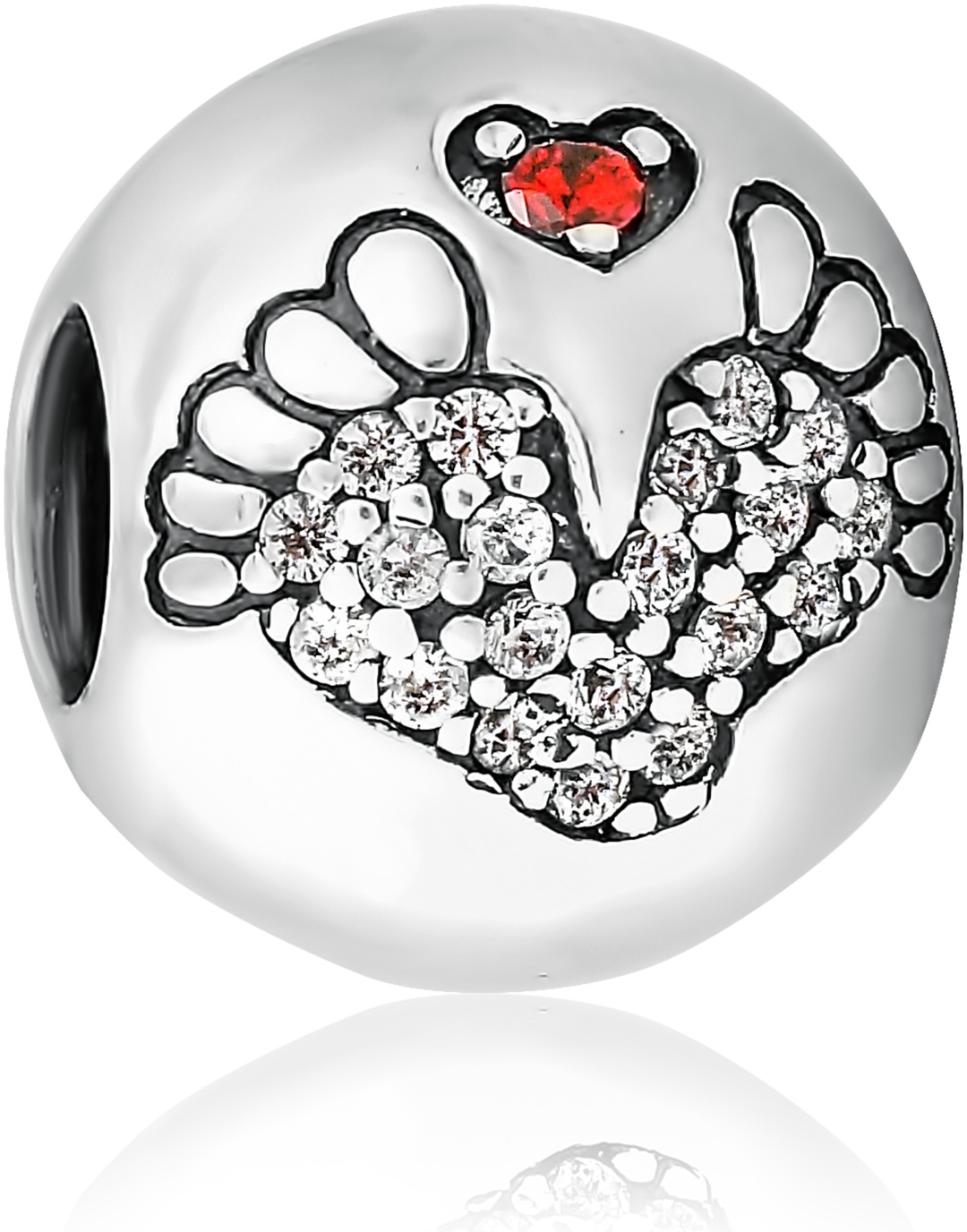 Купить Шарм Lucente Silver 54-HSZ-817-W-D вес 1.7 г серебро, фианит в Алматы – Магазин на Kaspi.kz