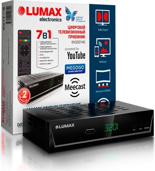 Купить Цифровой ресивер LUMAX DV3201HD в кредит в Алматы – Kaspi Магазин