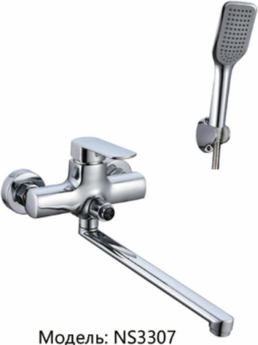 Купить Смеситель для ванны с душем NIERSI NIERSI NS3307, трехзахватный в Алматы – Магазин на ...
