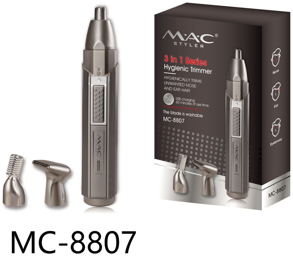 Купить MAC Styler триммер для бровей, для бороды и усов, для ушей, для ...