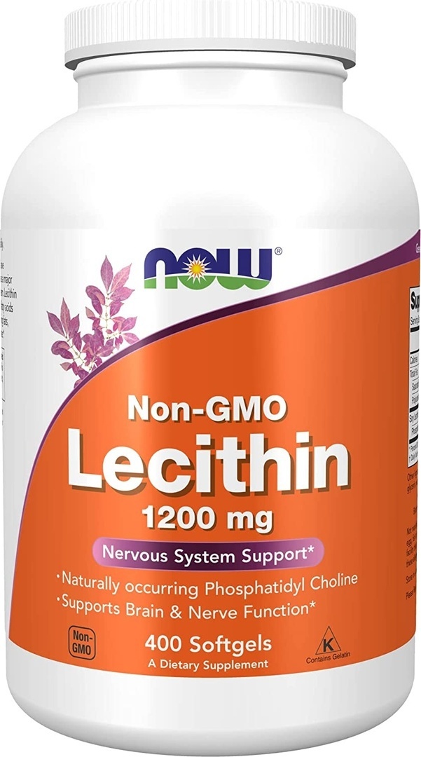 Купить NOW Non-GMO Lecithin 1200 мг капсулы 400 шт в Алматы – Магазин на Kaspi.kz