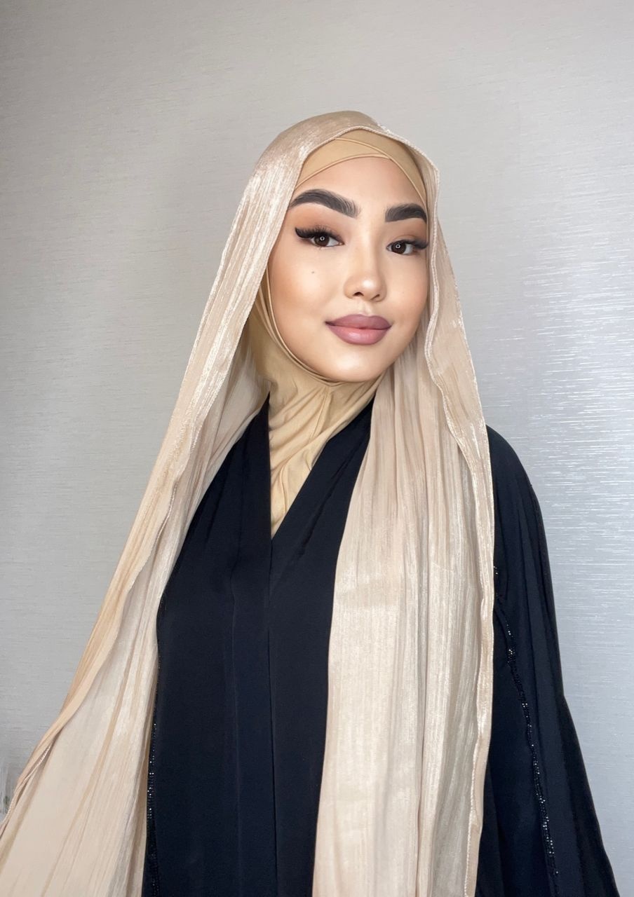 Купить Хиджаб Muslima Style Nrd57 размер универсальный бежевый в