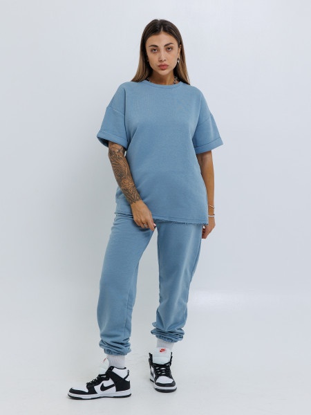 Купить Спортивный костюм Black Star Wear BS Blank Soft голубой M в ...