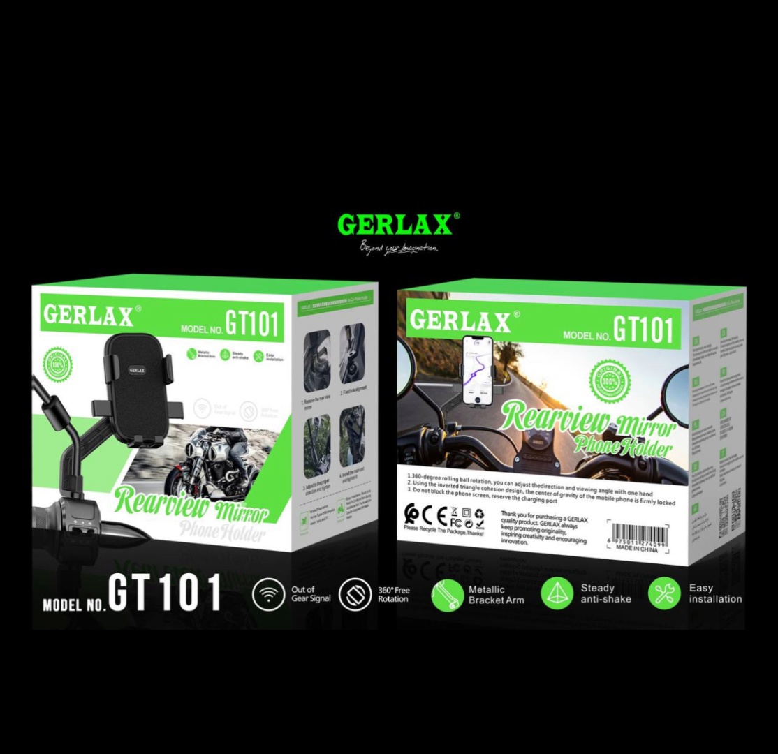 Купить Держатель GERLAX GT101 черный в Алматы – Магазин на Kaspi.kz