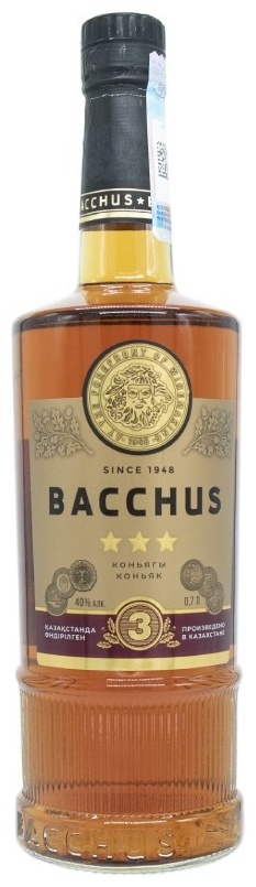 Купить Коньяк BACCHUS 3 звезды 40% 0.7 л в Алматы – Магазин на Kaspi.kz