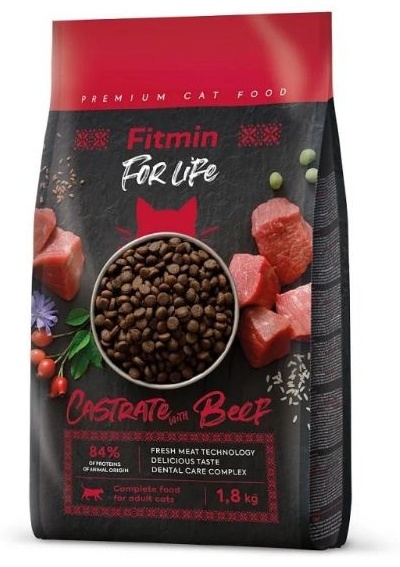 Купить Корм Fitmin For Life Castrate для стерилизованных говядина 1.8 ...