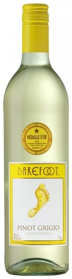 Купить Вино Barefoot Pinot Grigio полусухое белое 12% 750 мл в кредит в ...