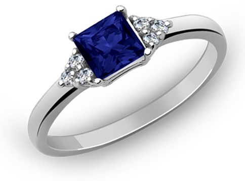 Купить Кольцо Lucente Silver 10-0006_сап_175 размер 17.5 вес 1.58 г ...