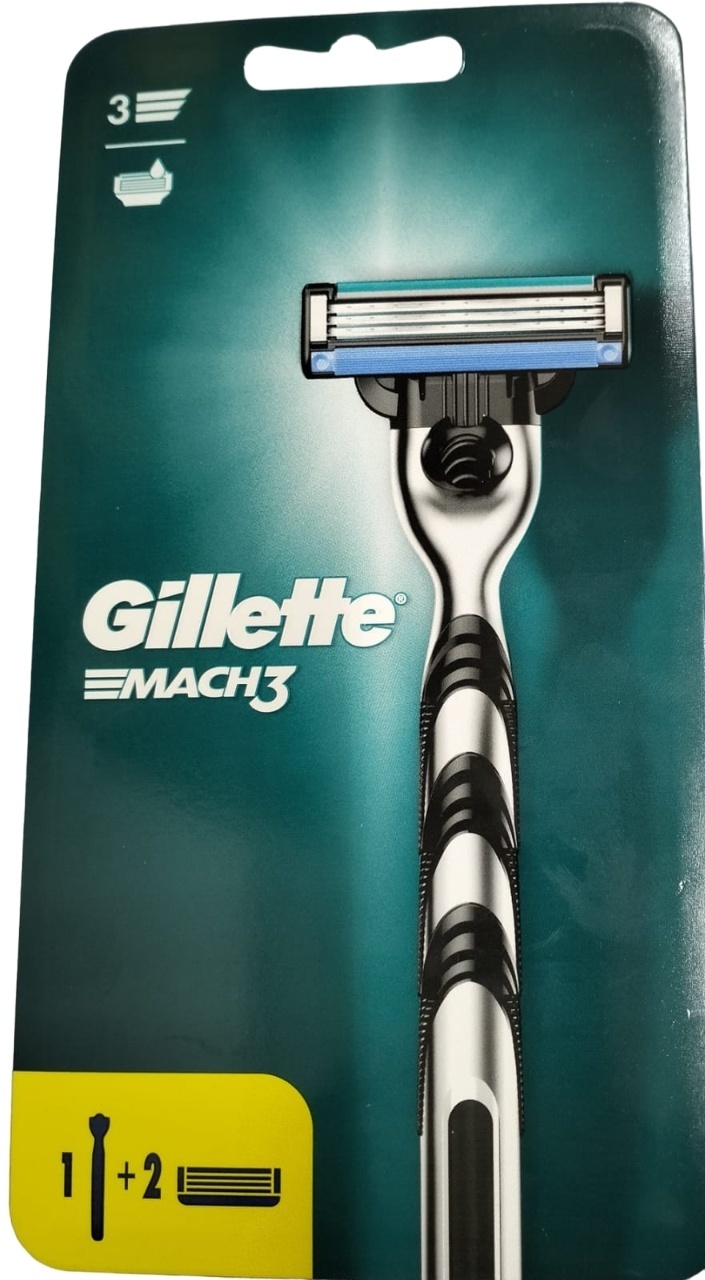 Купить Gillette Mach3 бритвенный станок 1 шт + сменные кассеты 2 шт в ...