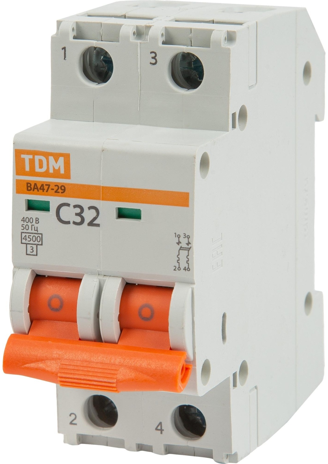 Купить TDM ELECTRIC автоматический выключатель ВА47-29 2Р 32А 4,5кА х ...