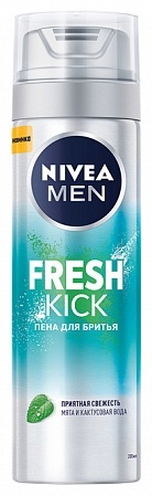 Купить NIVEA Fresh Kick пена для бритья 200 мл в Алматы – Магазин на Kaspi.kz