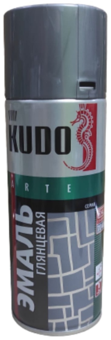 Купить Kudo эмаль универсальная 3P серый 520 мл в Алматы – Магазин на Kaspi.kz