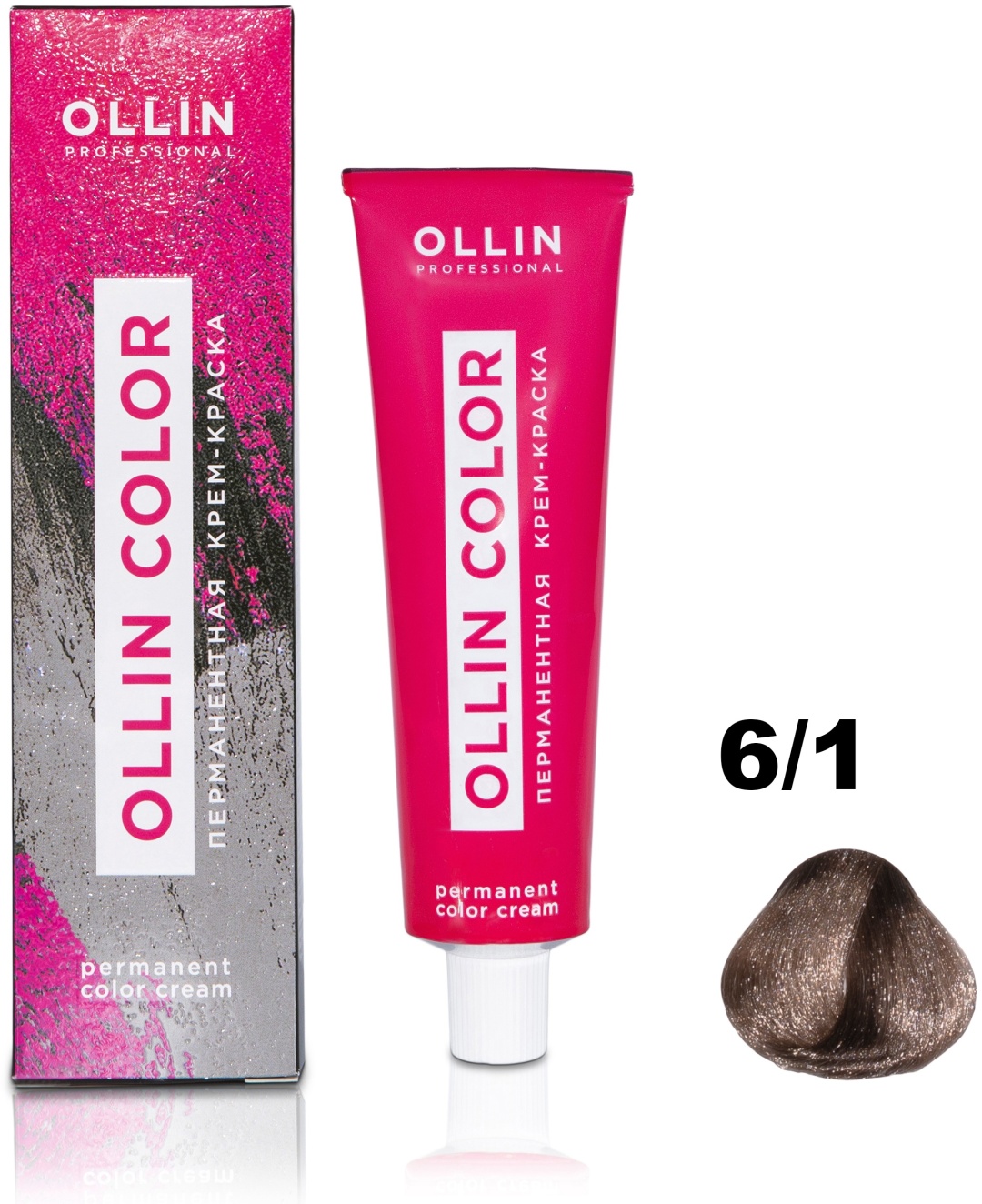 Купить Ollin Professional Color 6/1 темно-русый пепельный крем-краска ...