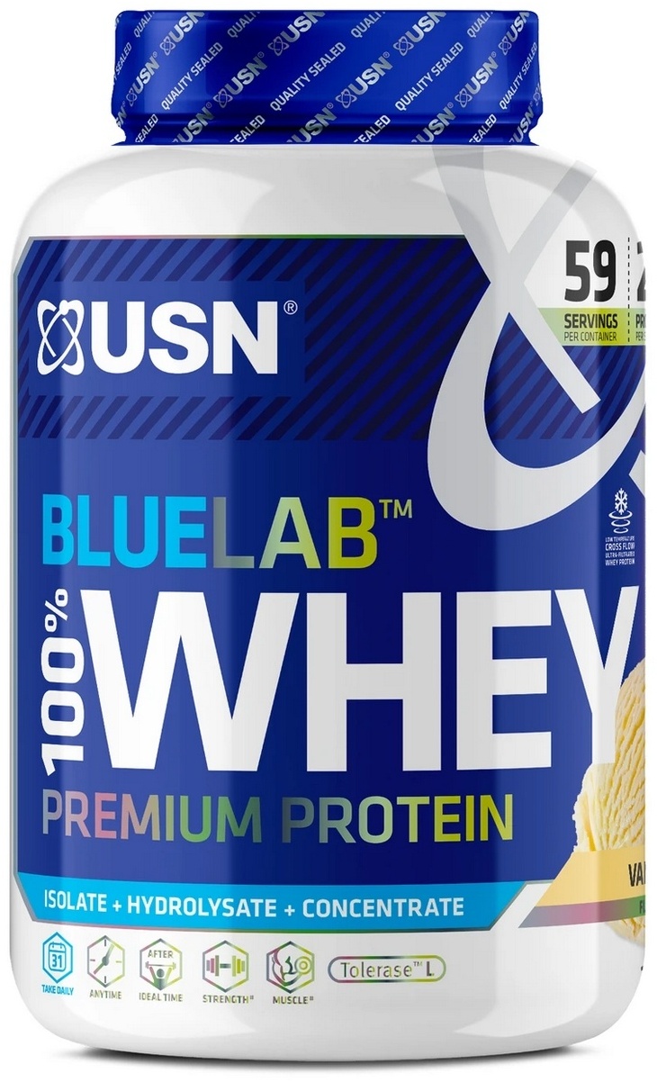 Купить Протеин USN BlueLab 100% Whey USN ваниль 2000 г в Алматы ...