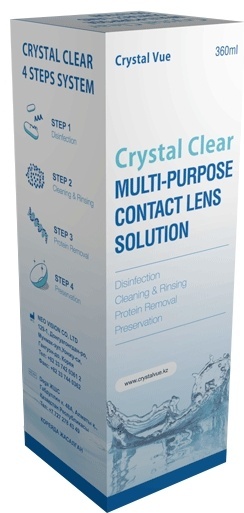 Купить Раствор для линз Crystal Vue Crystal Clear 360 мл в Алматы ...