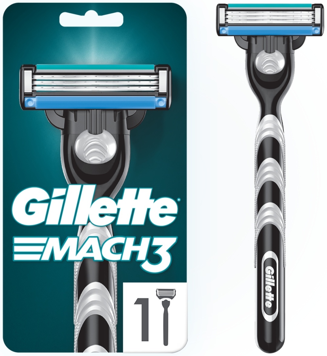 Купить Gillette Mach3 бритвенный станок 1 шт в Алматы – Магазин на Kaspi.kz