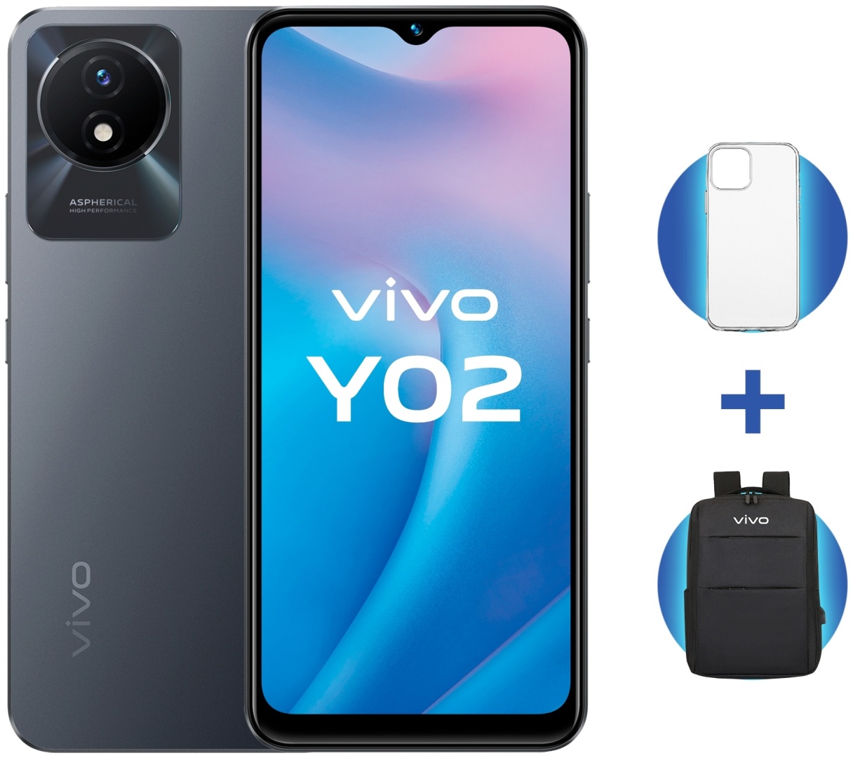 Купить Vivo Y02 2 ГБ/32 ГБ серый + подарок в кредит в Алматы – Kaspi ...