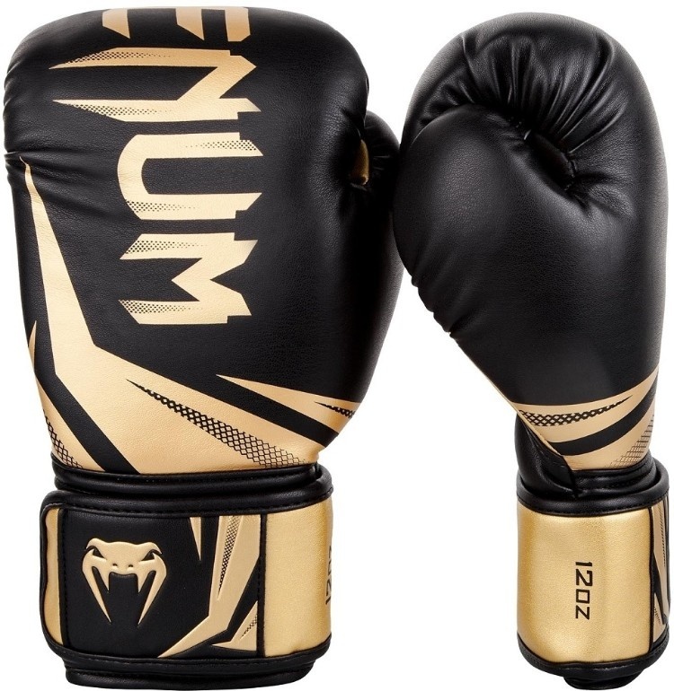 Купить Боксерские перчатки Venum Challenger 14 oz золотистый-черный в ...
