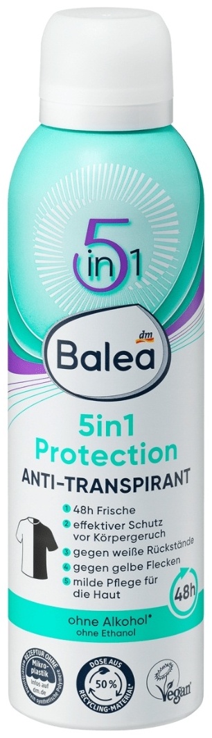 Купить Balea Protection 5в1 антиперспирант для женщин 200 мл в Алматы ...