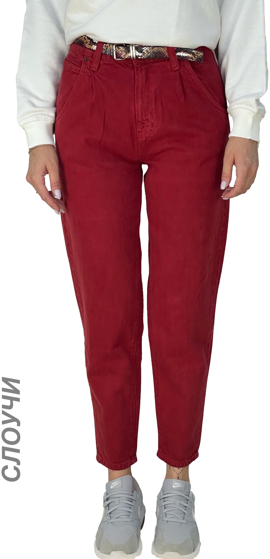 Купить Джинсы джинсы-мом Ji Jass Jeans 5180 красный W30 в Алматы ...