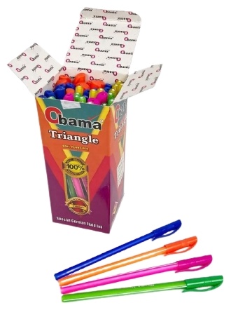 Купить Ручка шариковая Obama Triangle ob-4453 50 шт, 0.7 мм, цвет ...
