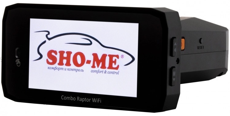 Купить Радар-детектор Sho-Me Combo Raptor Wi-Fi черный в Алматы ...