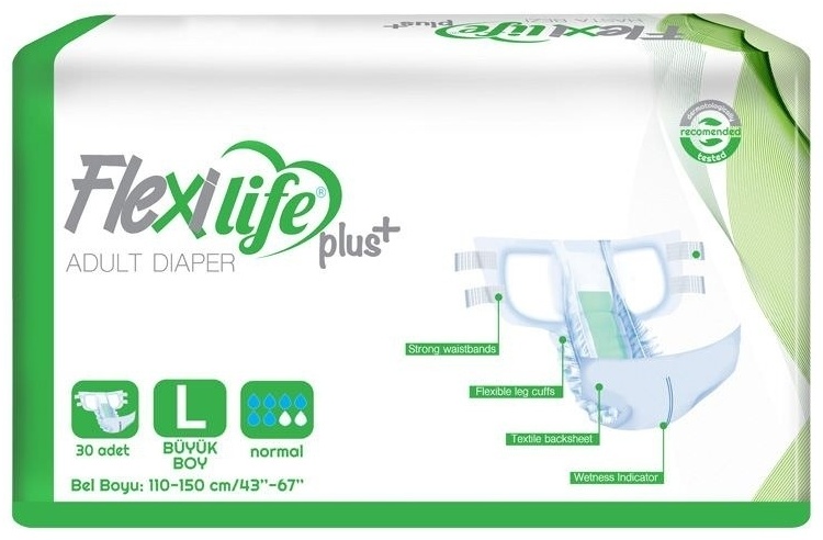 Купить FLEXI LIFE Plus Adult Diaper L 30шт в Алматы – Магазин на Kaspi.kz