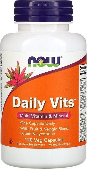 Купить NOW Daily Vits Multi 120 капсул в Алматы – Магазин на Kaspi.kz