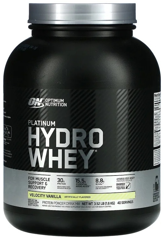 Купить Протеин Optimum Nutrition Platinum Hydro Whey Ваниль 1600 г в ...