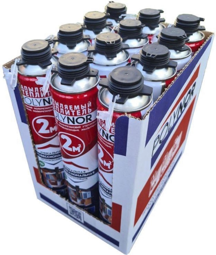 Купить Polynor пена POLYNOR-м2, 1000 мл 12 шт в Алматы – Магазин на Kaspi.kz