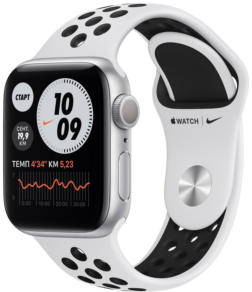 Купить Смарт-часы Apple Watch Nike SE 40 мм серебристый в кредит в ...