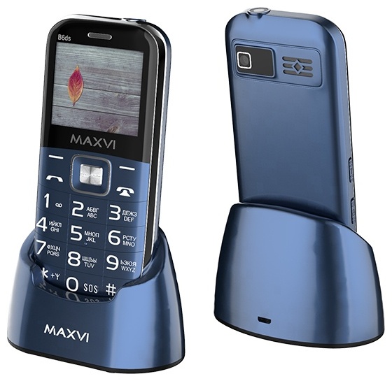 Купить Мобильный телефон MAXVI B6ds темно-синий в Алматы – Магазин на Kaspi.kz