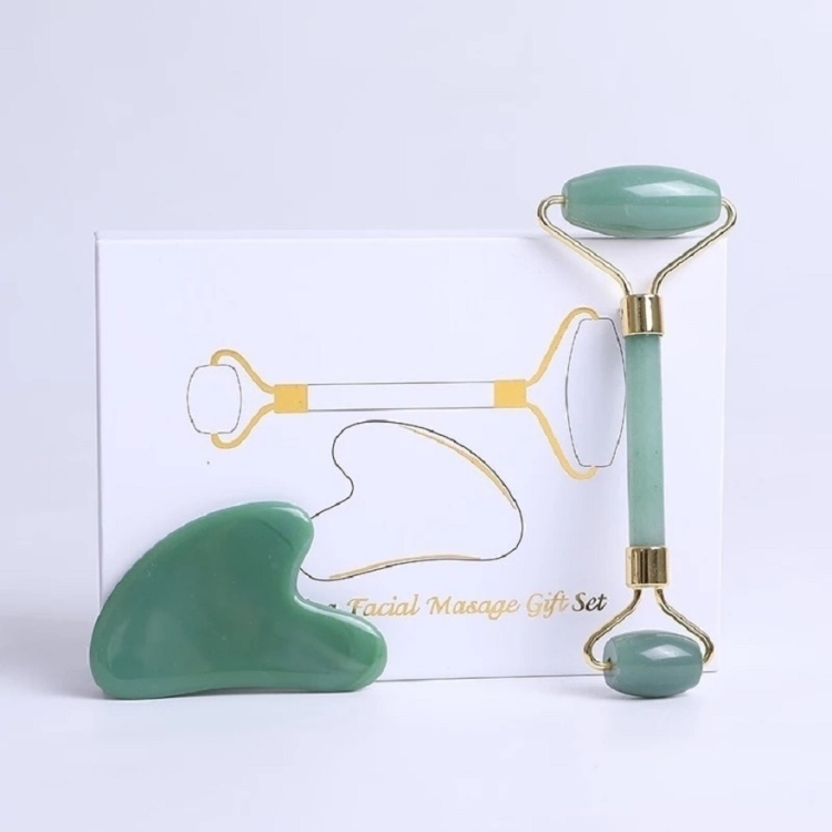Купить Anti-aging Facial Massage Gift Set кварцевый роллер, скребок ...