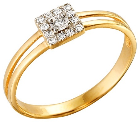 Купить Кольцо Lucente Бриллианты Якутии 1127903_5_5_1_17 размер 17 вес ...