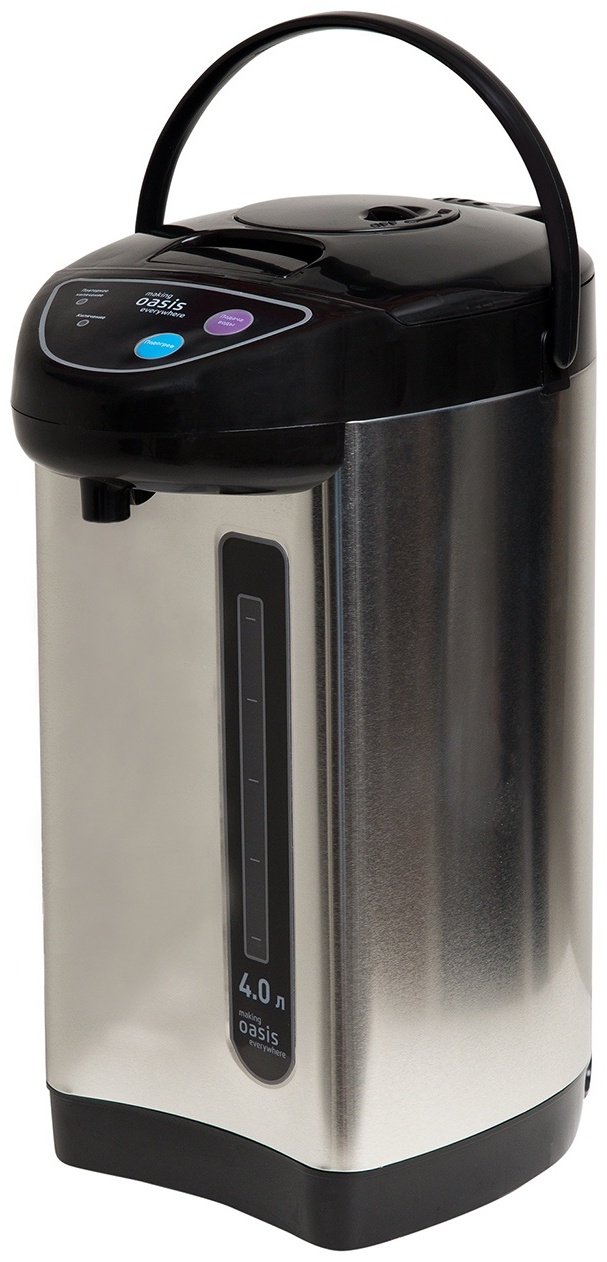 Купить Термопот Oasis TP-4L3 черный, серебристый в Алматы – Магазин на Kaspi.kz