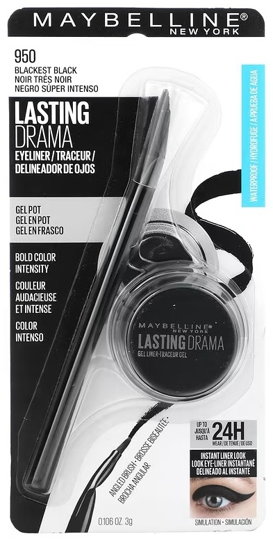 Купить Maybelline New York подводка черный Lasting Drama, Gel Eyeliner ...
