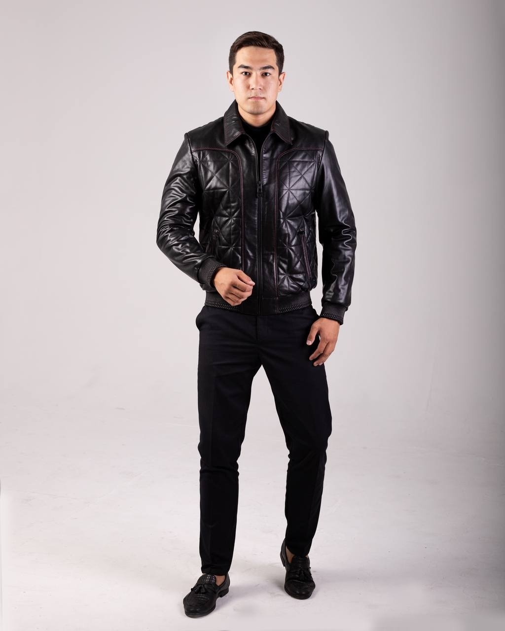 Купить Кожаная куртка TAMINA z-122-black-1-54 черный 54 в Алматы ...