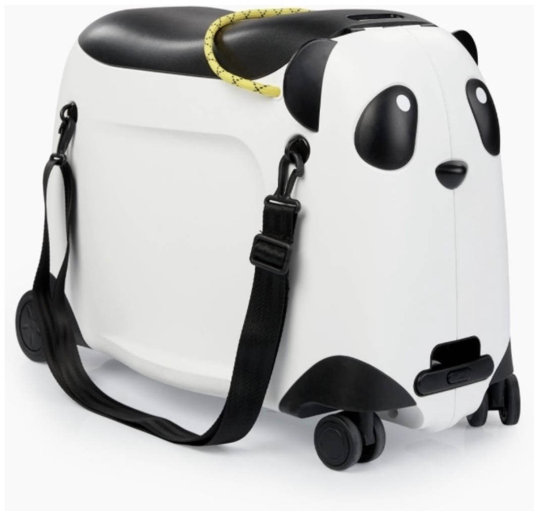 Купить Чемодан Happy People Panda Чемодан каталка пластик 26 белый ...