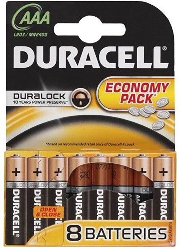 Купить Батарейка AAA Duracell 8 шт в Алматы – Магазин на Kaspi.kz
