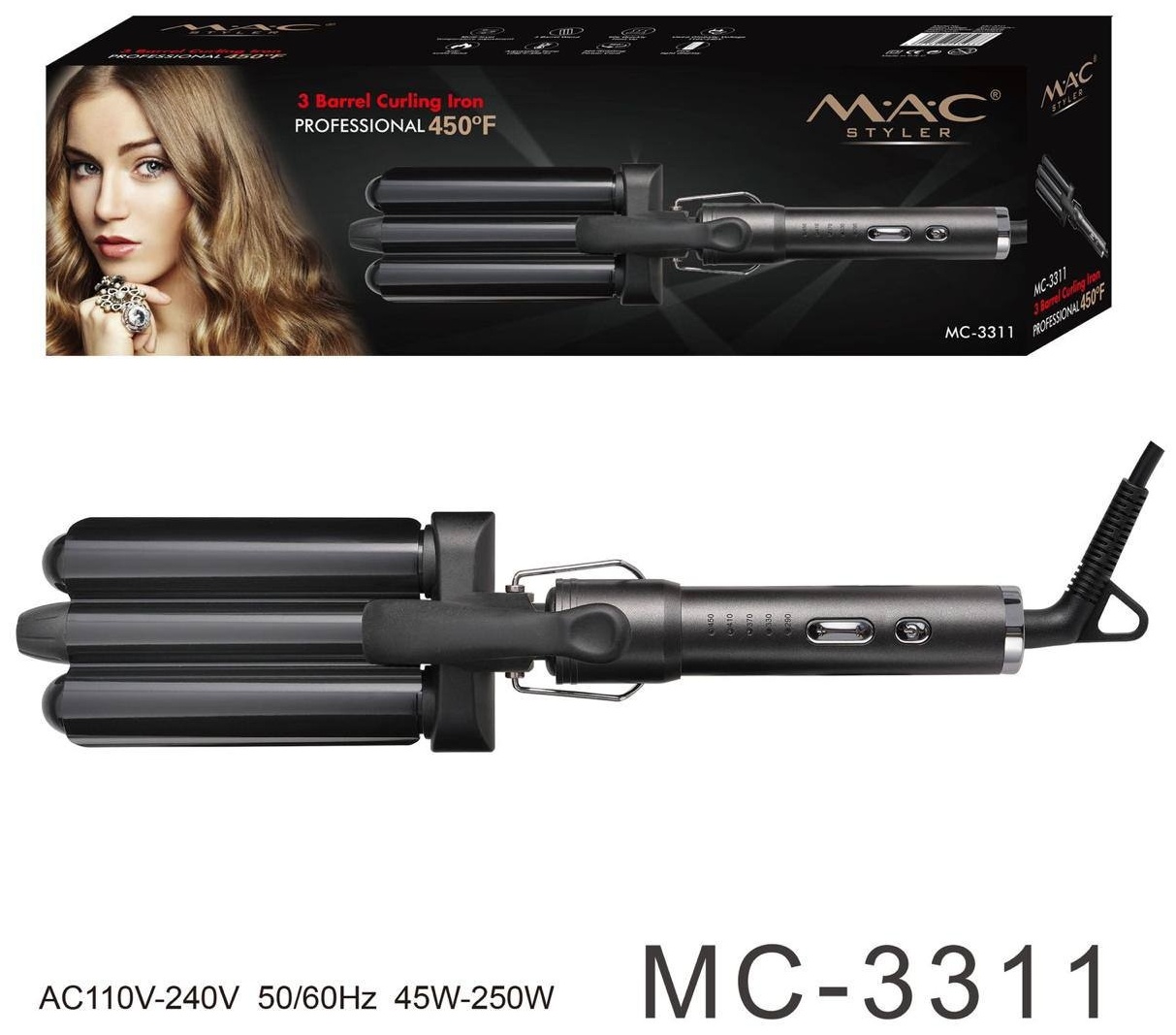 Купить MAC Styler MC-3311 плойка волновая в Алматы – Магазин на Kaspi.kz